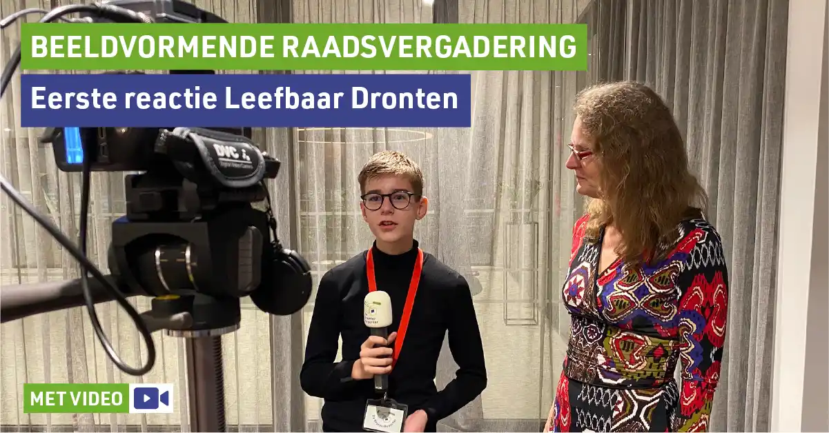 Video | Reactie Leefbaar Dronten op Nieuwe Woonvisie - De DronterReporter