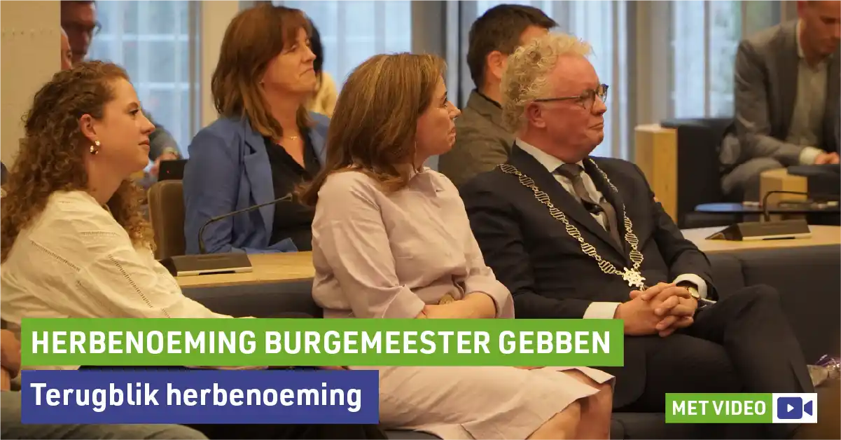 Video | Terugblik herbenoeming burgemeester Gebben - De DronterReporter